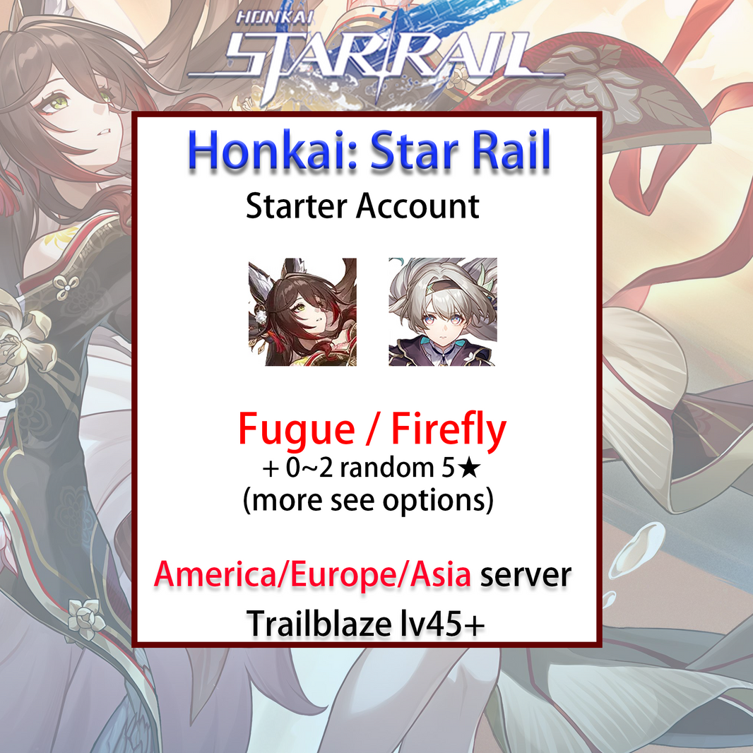 [NA/EU/ASIA] Honkai: Star Rail Starter/Endgame Account America Europe ...