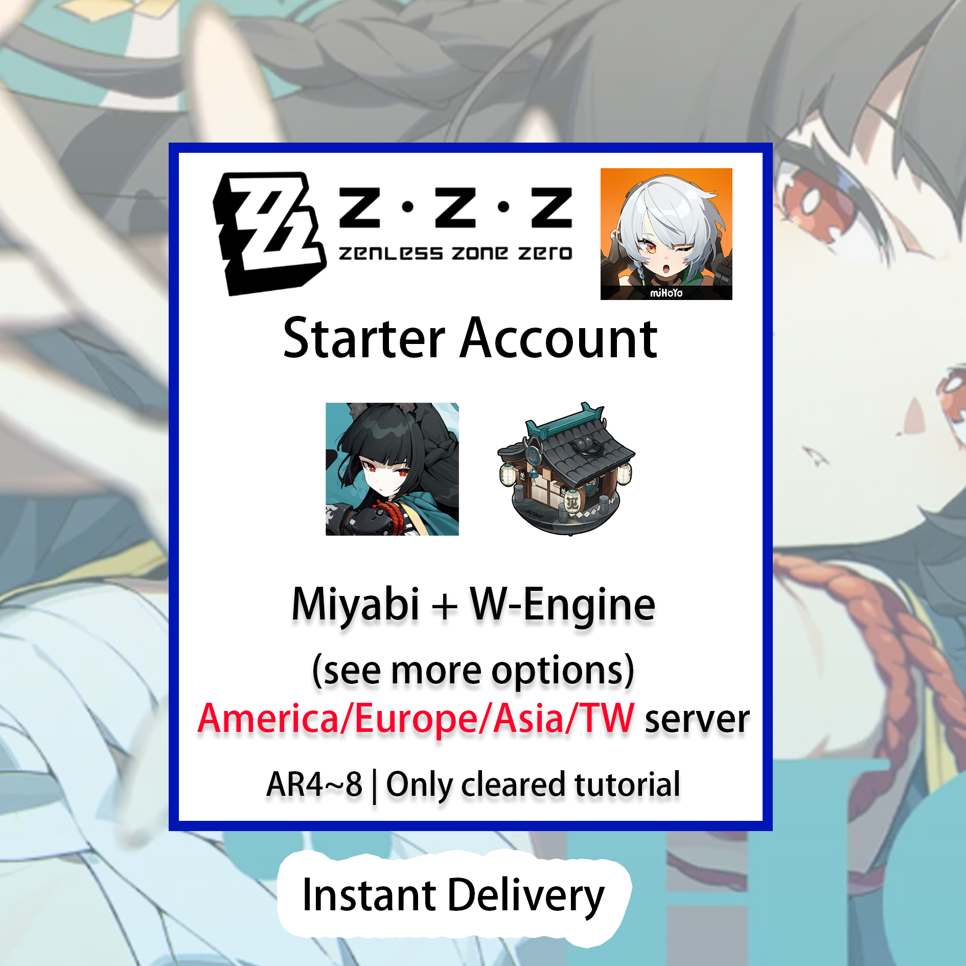 [NA/EU/ASIA] Miyabi+Signature W-Engine | Zenless Zone Zero ZZZ Starter ...