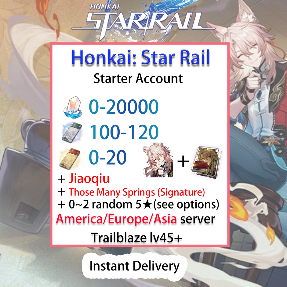 [NA/EU/ASIA] Honkai: Star Rail Starter/Endgame Account America Europe – Mobile Games Starter