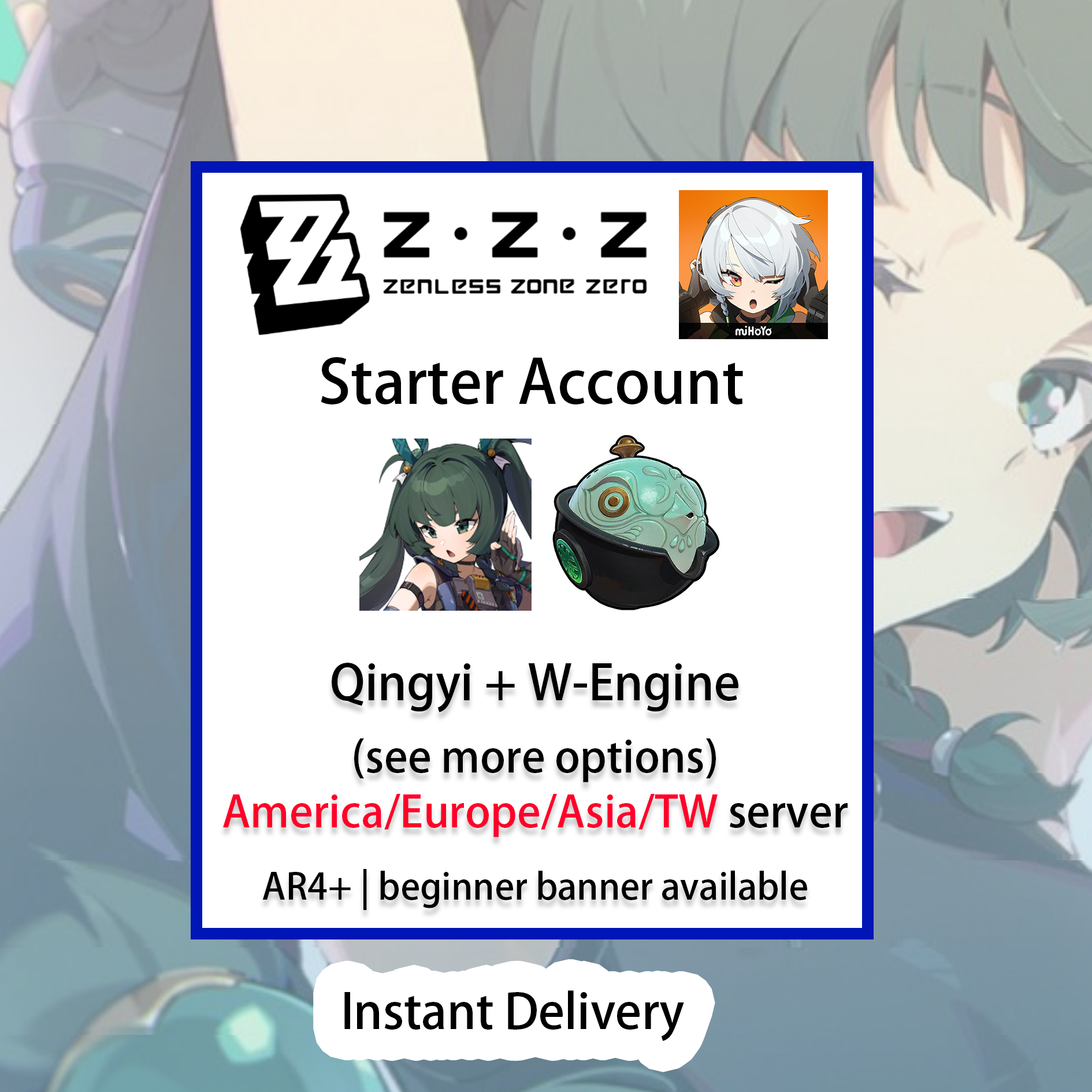 [NA/EU/ASIA][INSTANT] Qingyi + Signature/Ice-Jade Teapot | Zenless Zon ...