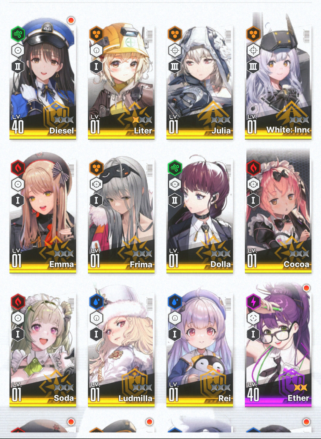 [NA]GODDESS OF VICTORY NIKKE 11SSR Liter+Cocoa+11k gems+Dolla+Ludmilla ...