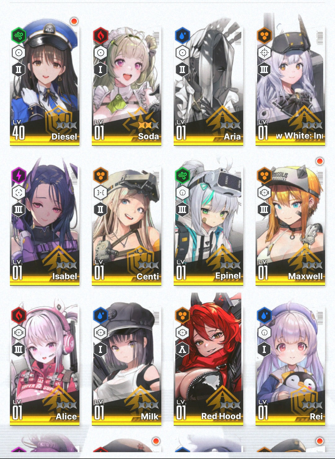 [NA]GODDESS OF VICTORY NIKKE 12SSR 3x Soda+Red Hood+Alice+Aria+Milk+Re ...