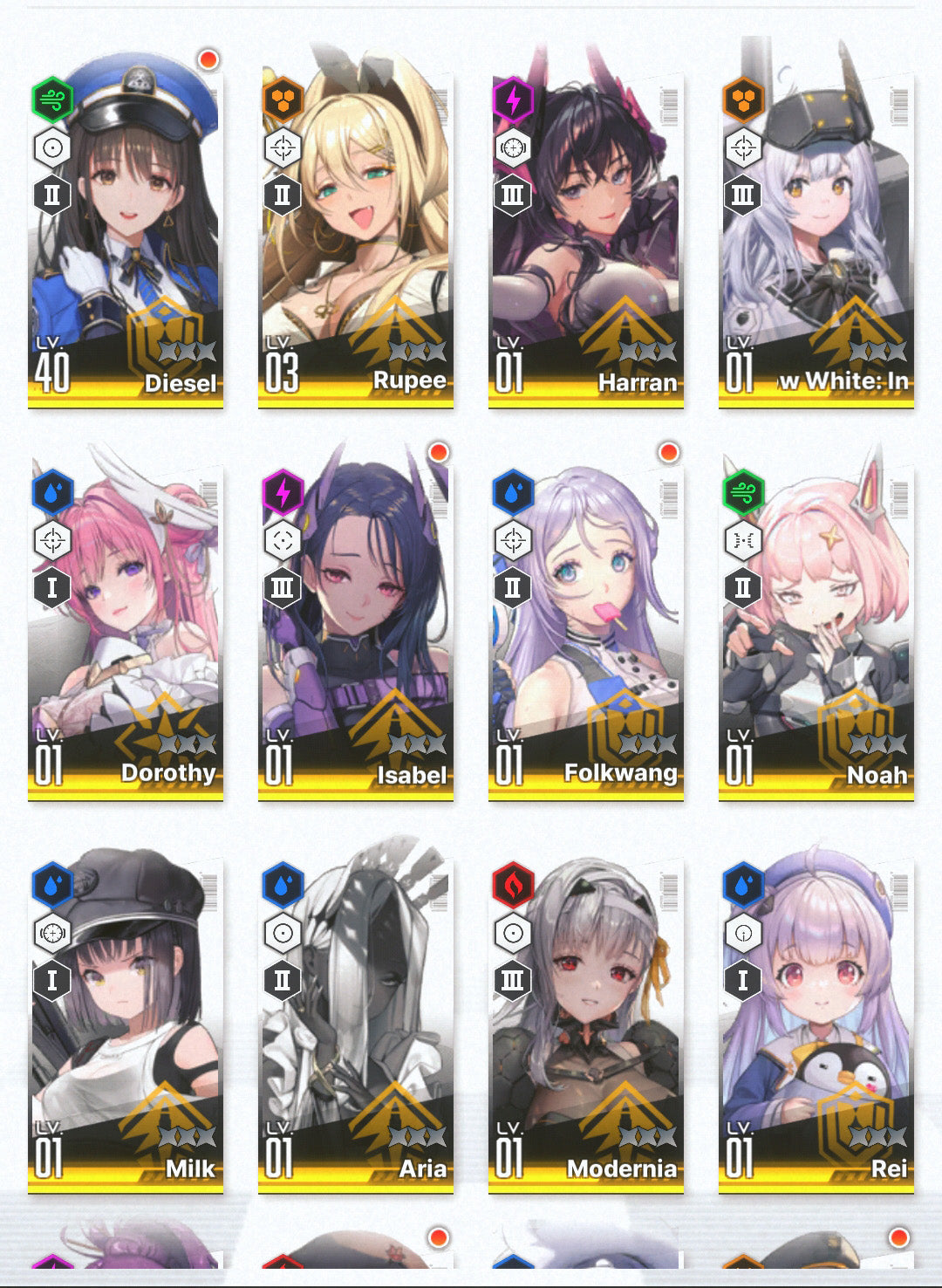 [NA]GODDESS OF VICTORY NIKKE 12SSR Modernia+Harran+Dorothy+Isabel+Rupe ...