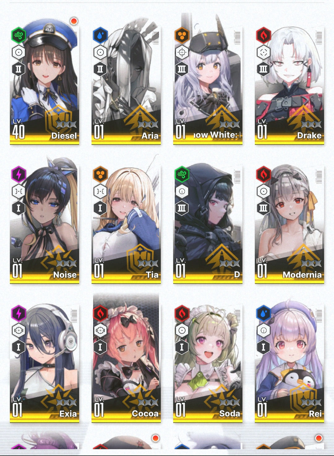 [NA]GODDESS OF VICTORY NIKKE 12SSR Modernia+skin+Soda+Tia+Drake+Noise+ ...