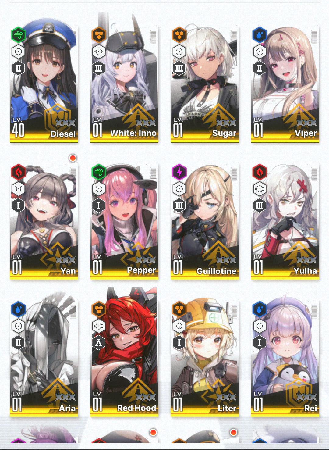 [NA]GODDESS OF VICTORY NIKKE 12SSR Red Hood+Liter+Viper+Yulha+Pepper+Y ...