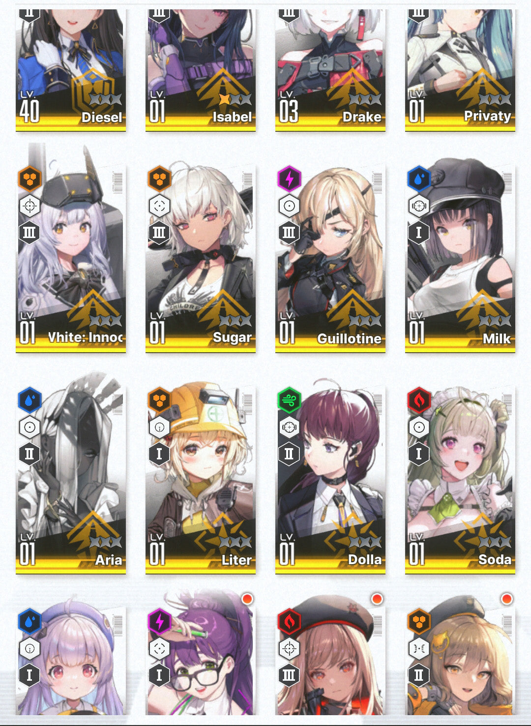 [NA]GODDESS OF VICTORY NIKKE 13SSR Liter+Soda+Isabel+Drake+Dolla+Aria+ ...