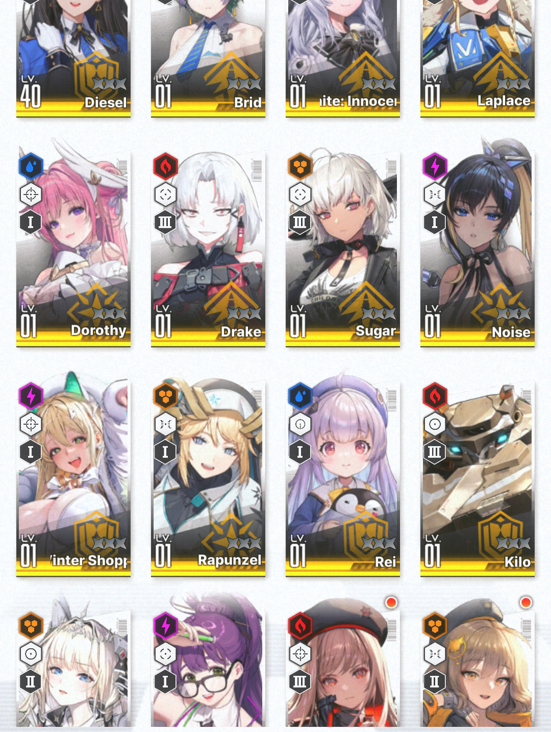 [NA]GODDESS OF VICTORY NIKKE 13SSR Winter Rupee+Crown+Dorothy+Rapunzel ...