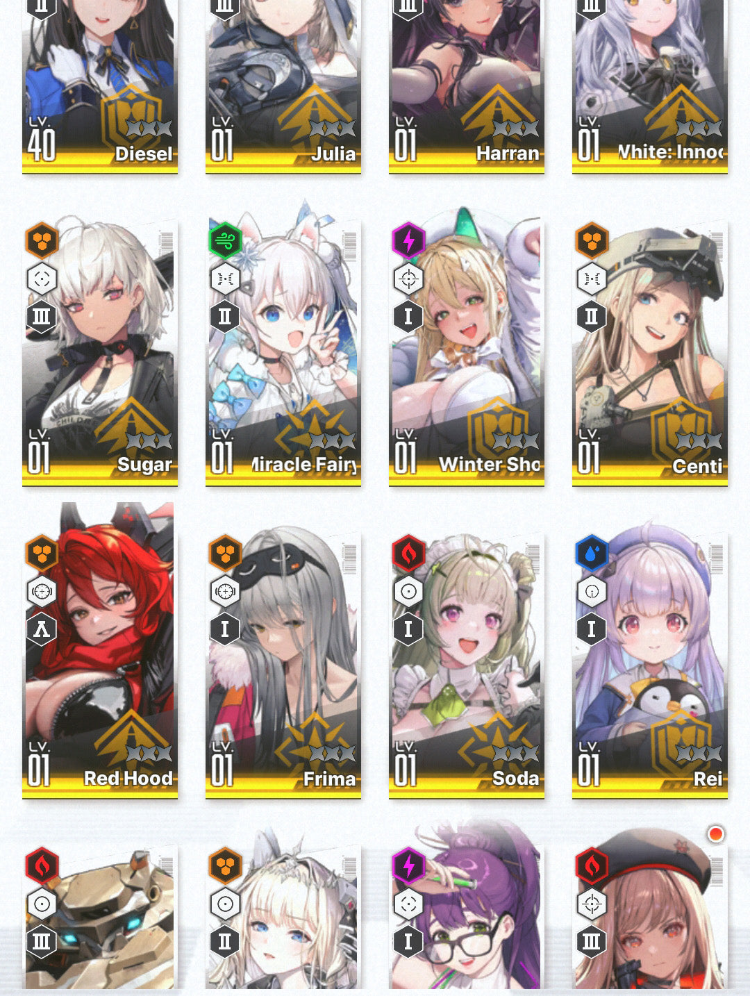 [NA]GODDESS OF VICTORY NIKKE 14SSR 2 limited Winter Rupee+Anne+Red Hoo ...