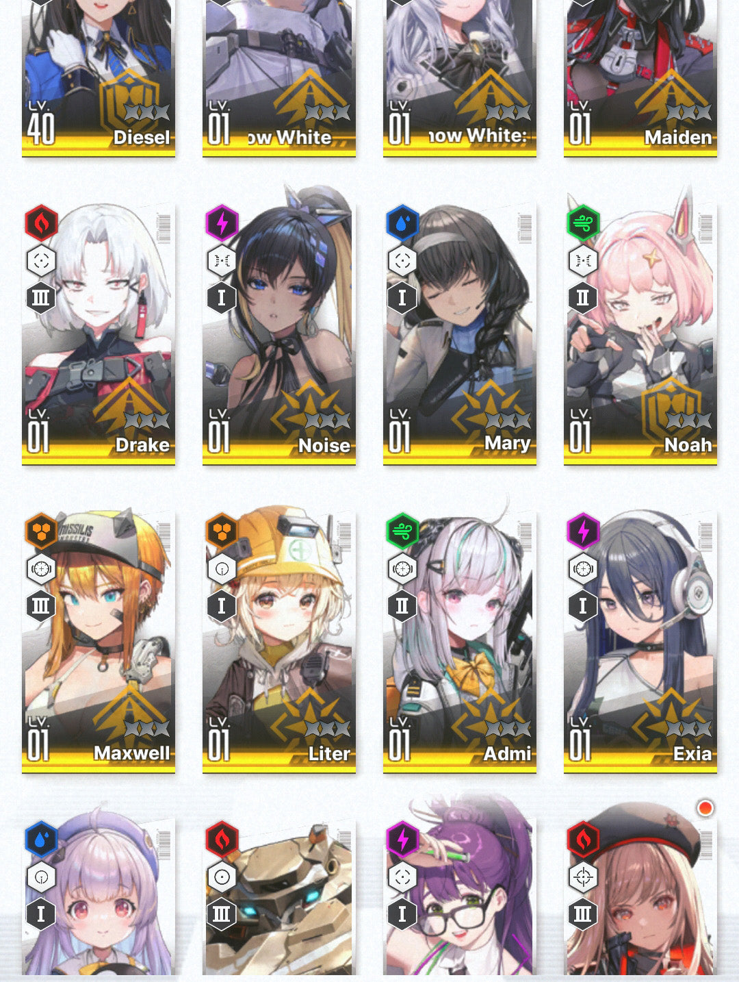 [NA]GODDESS OF VICTORY NIKKE 14SSR Liter+Maiden+Drake+Noise+Admi+Rei++ ...