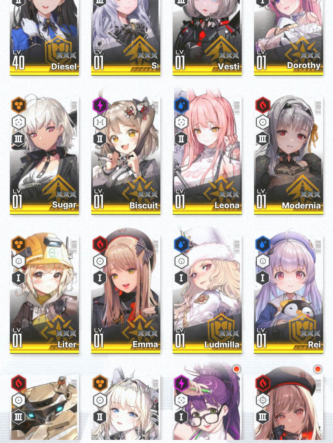 [NA]GODDESS OF VICTORY NIKKE 14SSR Modernia+Liter+Crown+Dorothy+Biscui ...