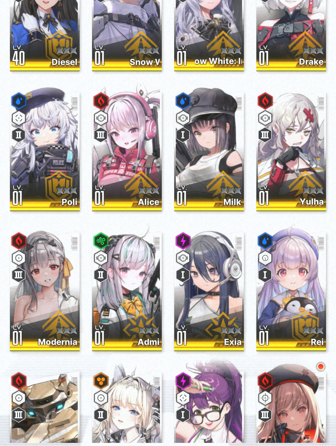 [NA]GODDESS OF VICTORY NIKKE 14SSR Modernia+skin+9k gems+Crown+Snow Wh ...