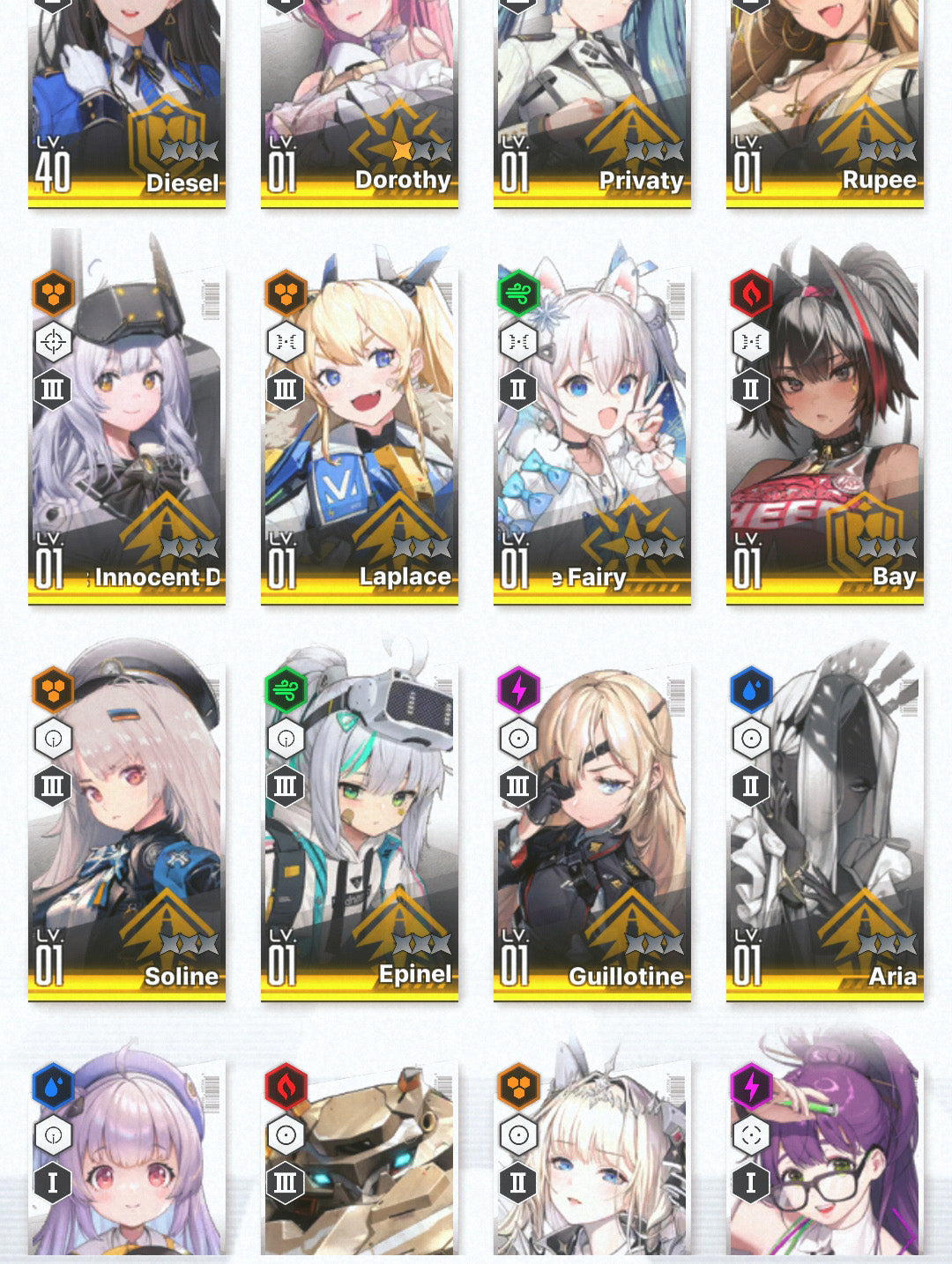 [NA]GODDESS OF VICTORY NIKKE 15SSR Limited Anne+Dorothy+Crown+Bay+Aria ...
