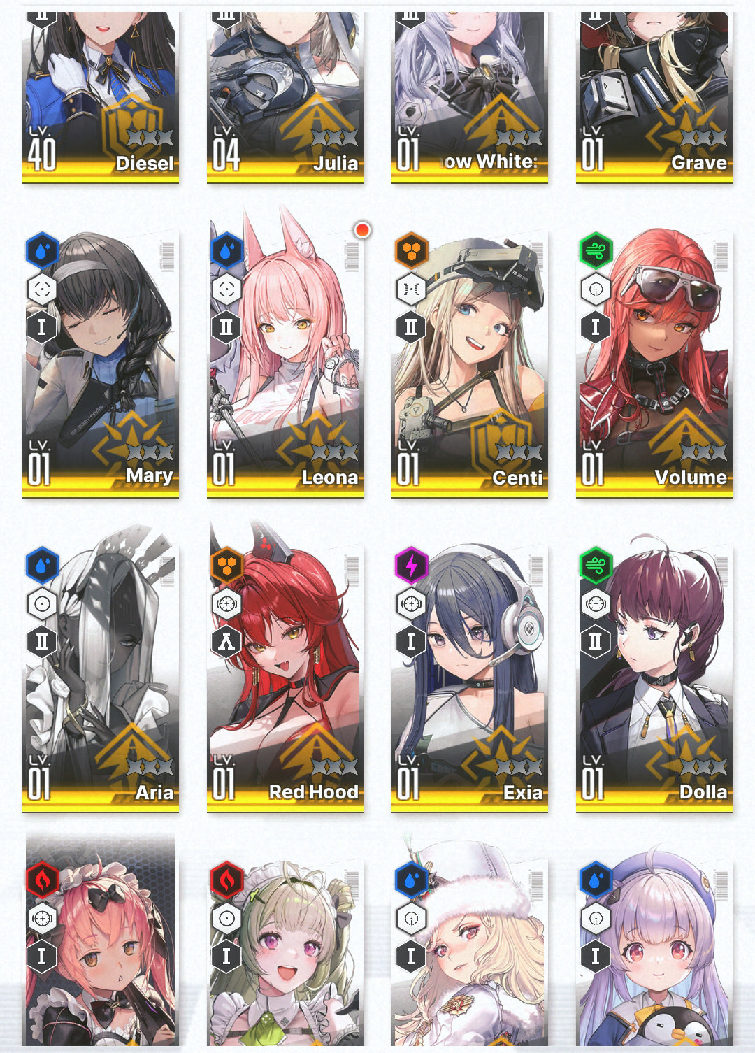 [NA]GODDESS OF VICTORY NIKKE 17SSR Red Hood+Skin+Grave+Soda+Mary+Julia ...