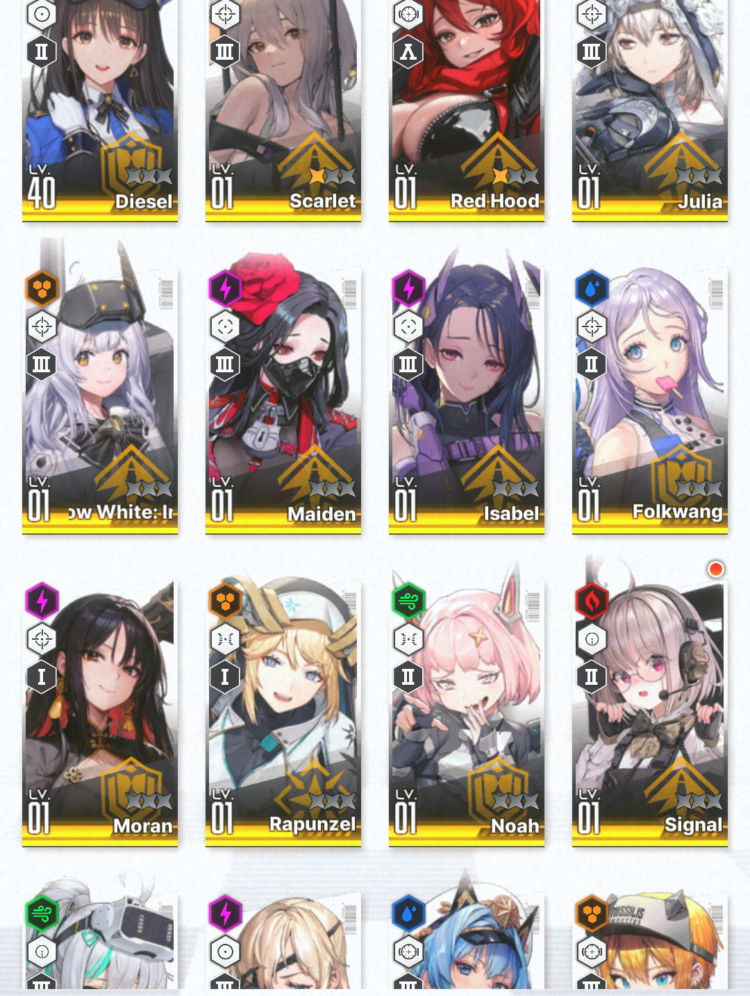 [NA]GODDESS OF VICTORY NIKKE 21SSR 2x Scarlet+Red Hood+Noah+Isabel+Rap ...