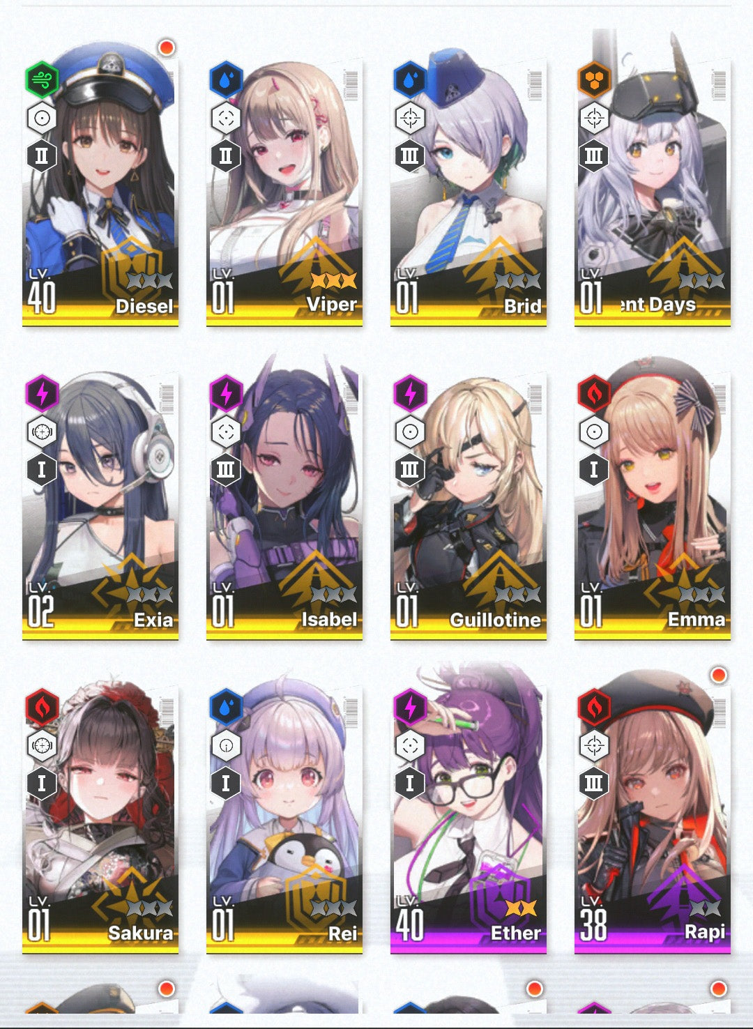 [NA]GODDESS OF VICTORY NIKKE MLB 4x Viper+Isabel+Emma+Exia+3k gems++ s ...