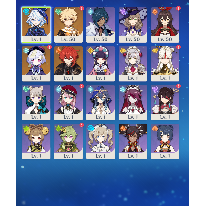 [NA][INSTANT] Genshin Impact C4 Furina C1 Qiqi AR48 AMERICA Starter Ac ...
