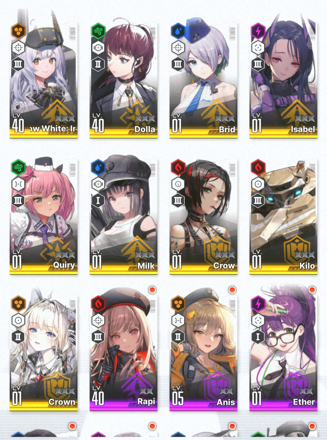 [NA][INSTANT] GODDESS OF VICTORY NIKKE 9SSR Crown+Quiry+Isabel+Dolla+M ...
